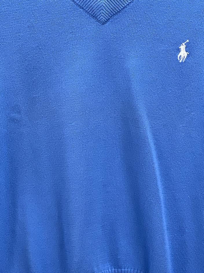 Suéter Polo Ralph Lauren Tricô Azul - CGZA54 Original | Etiqueta Única