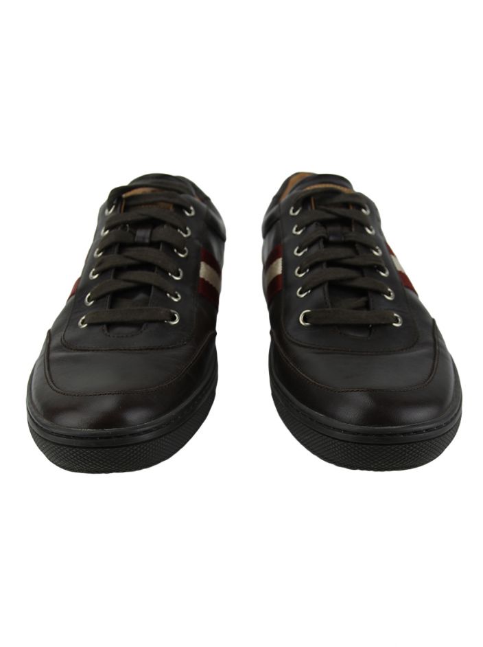 Tênis Bally Oriano Web Couro Marrom - CPE62 Original | Etiqueta Única