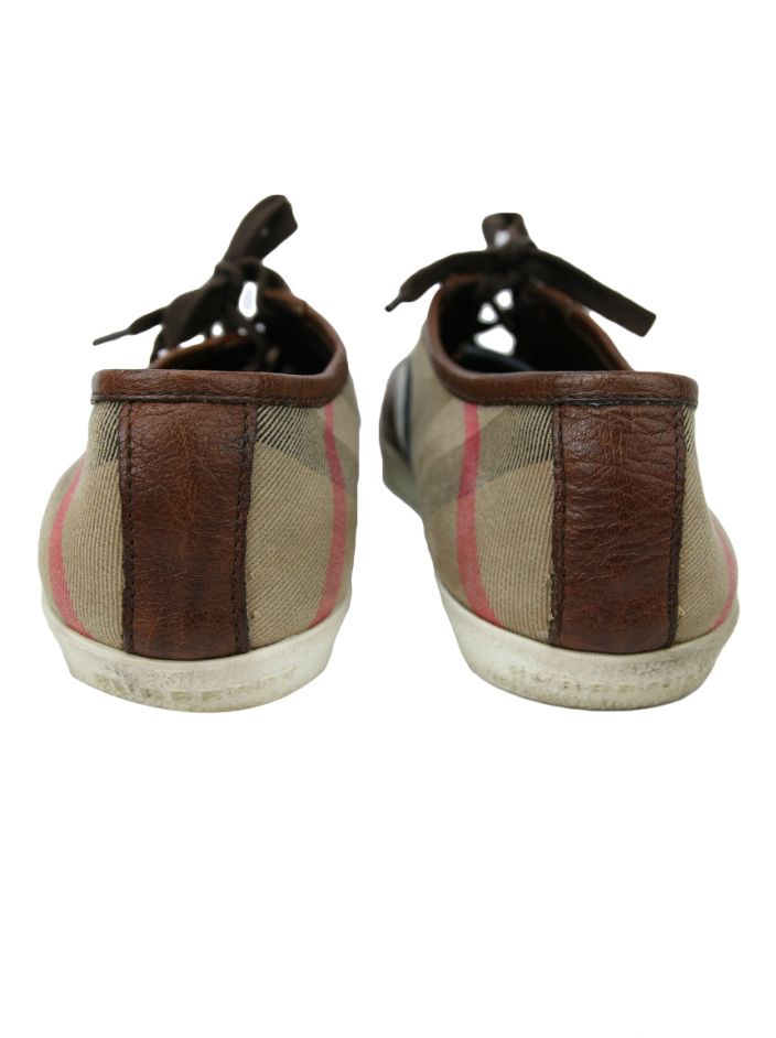 Tênis Burberry Couro Marrom Masculino - BSK89 Original | Etiqueta Única