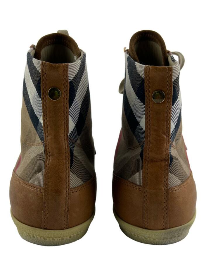 Tênis Burberry High Top Nova Check - BZOH6 Original | Etiqueta Única