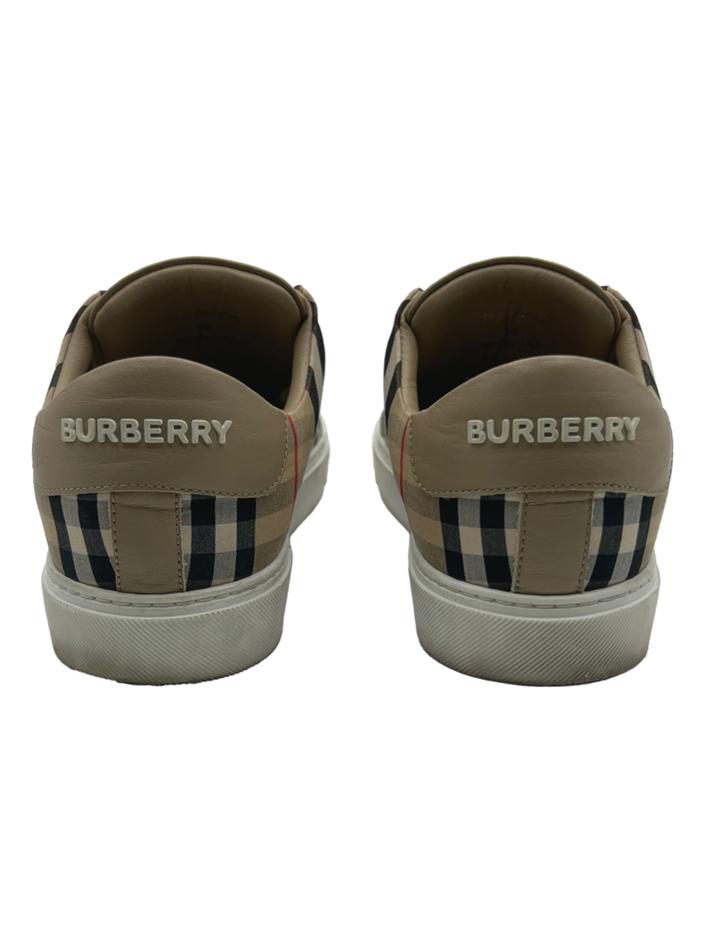 Tênis Burberry Nova Check Bege - CDUR111 Original | Etiqueta Única