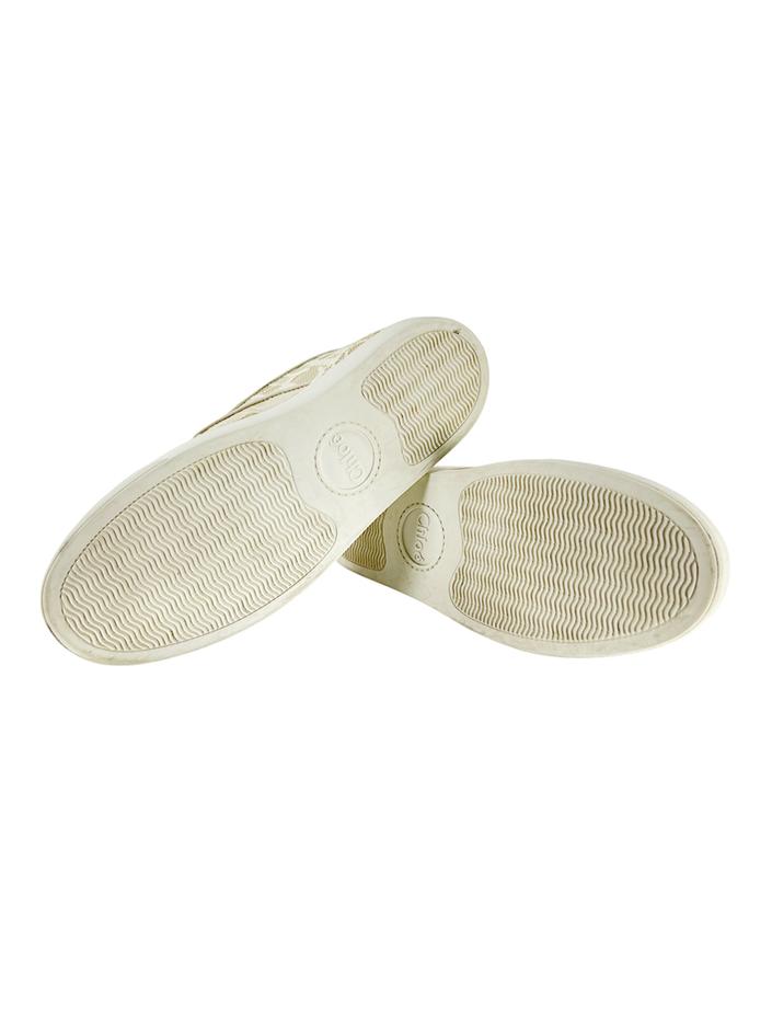 Tênis Chloé Renda Off White - JMJ548 Original | Etiqueta Única