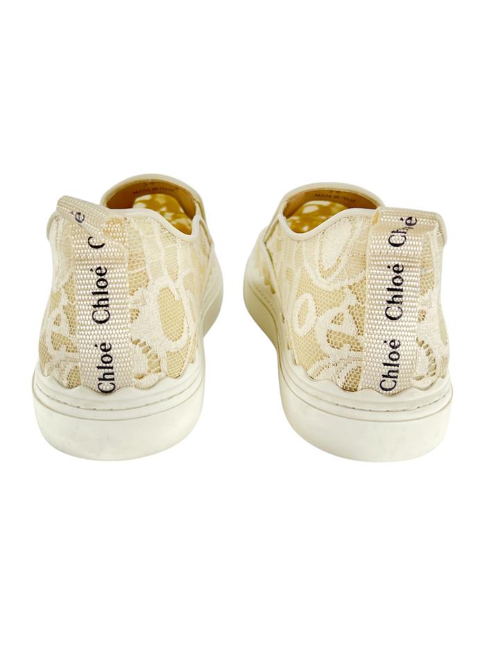 Tênis Chloé Renda Off White - JMJ548 Original | Etiqueta Única
