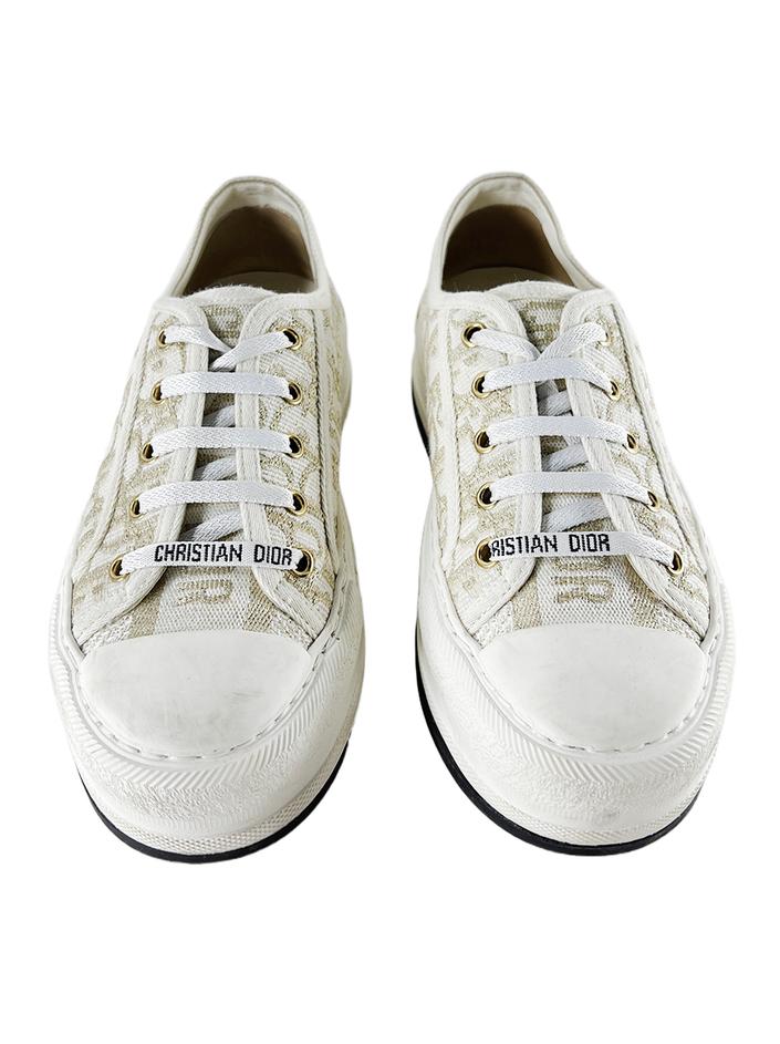 Tênis Christian Dior Walk'n'Dior Platform Bege - CYKH3 Original ...