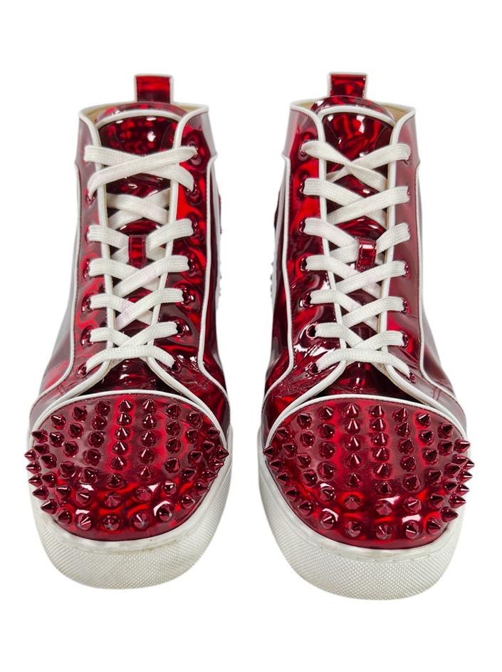 Tênis Christian Louboutin Lou Spikes 2 High 'Red' - CABR73 Original ...