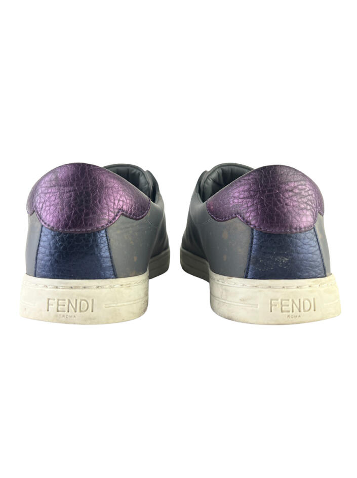 Tênis Fendi Rockoclick Asphalt Couro Cinza - ZZ1243 Original | Etiqueta ...