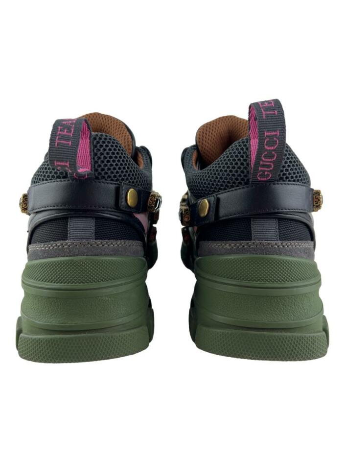 Tênis Gucci Flashtrek Sega Green Removable Crystal - BUI30 Original ...