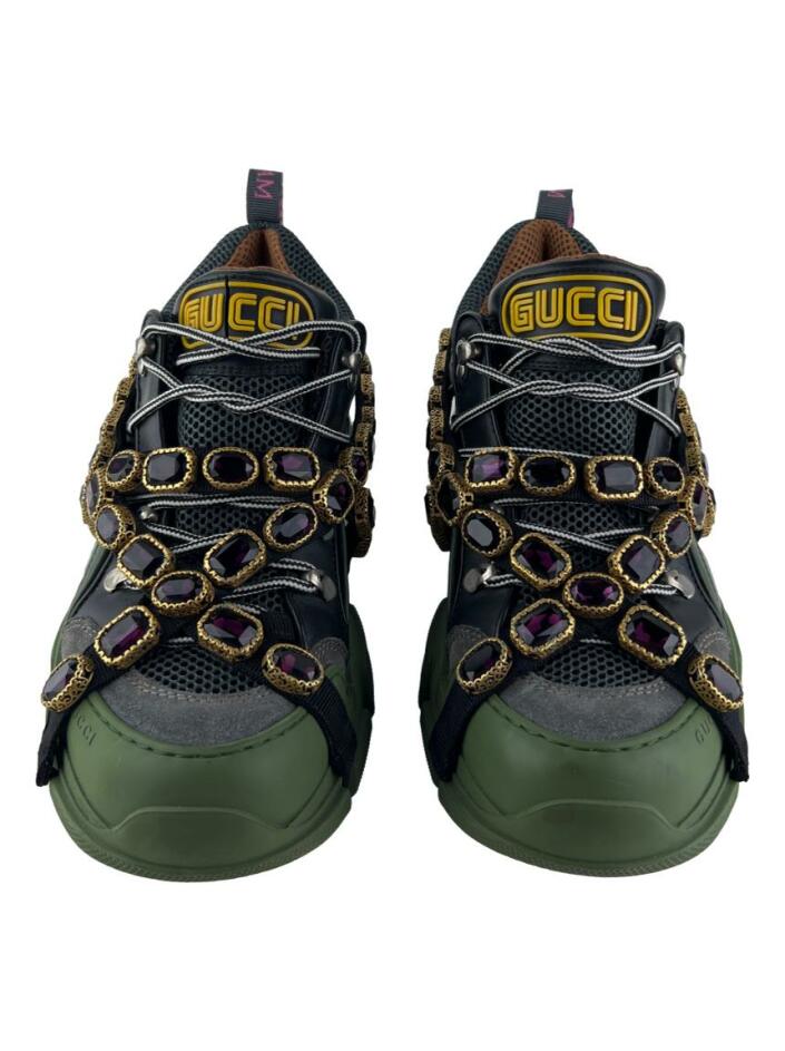 Tênis Gucci Flashtrek Sega Green Removable Crystal - BUI30 Original ...