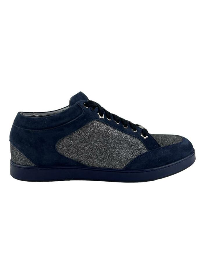 Tênis Jimmy Choo Miami Glitter Azul - BZON1 Original | Etiqueta Única
