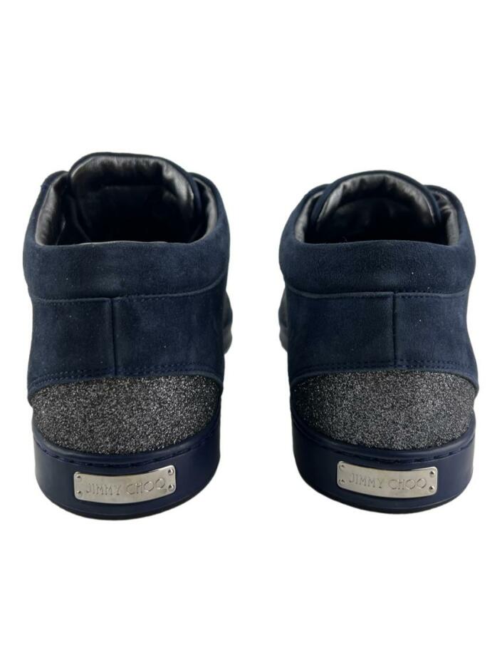 Tênis Jimmy Choo Miami Glitter Azul - BZON1 Original | Etiqueta Única