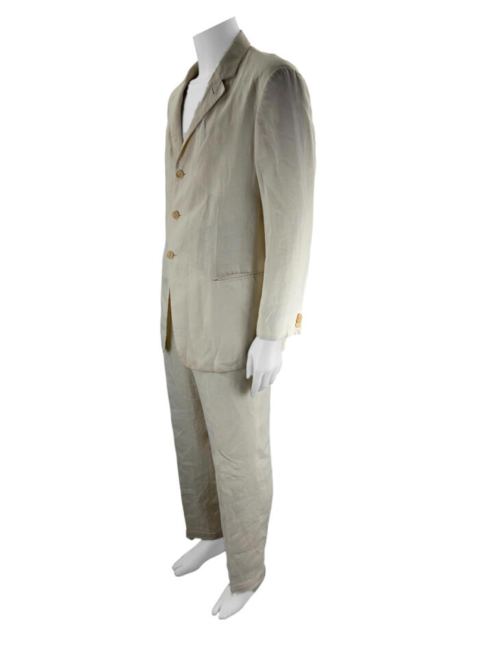 Terno Armani Collezioni Texturizado Off White - BZQG24 Original ...