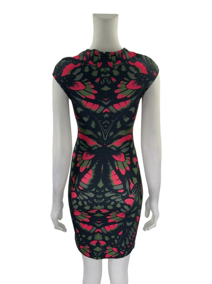 Vestido Alexander McQueen Curto Estampado - ACKA7 Original | Etiqueta Única