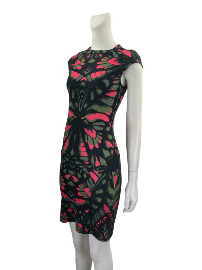 Vestido Alexander McQueen Curto Estampado - ACKA7 Original | Etiqueta Única