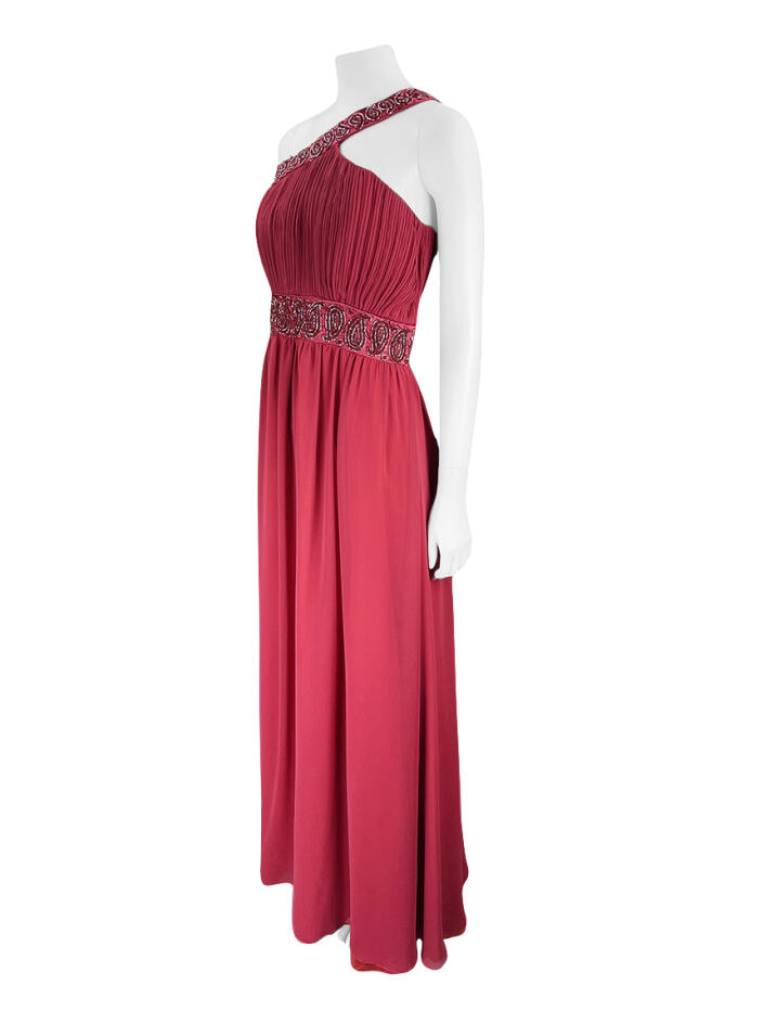 Vestido Arthur Caliman Longo Bordaddo Vinho - NTX200 Original ...