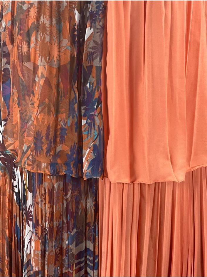 Vestido Arthur Caliman Plissado Estampado - CTCU5 Original | Etiqueta Única