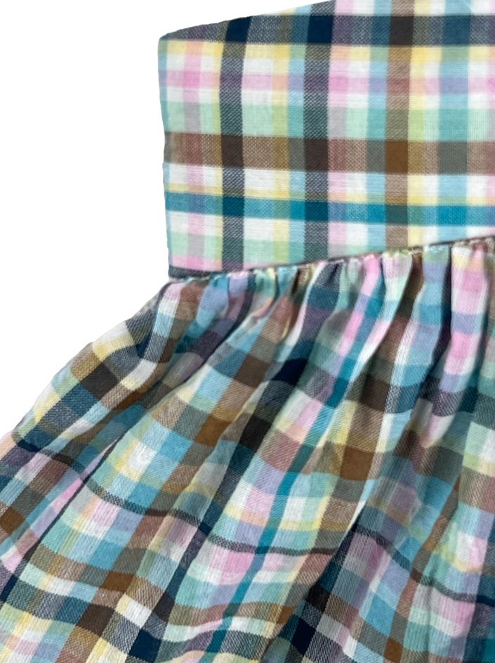 Vestido Bonpoint Algodão Xadrez - ZWA4223 Original | Etiqueta Única