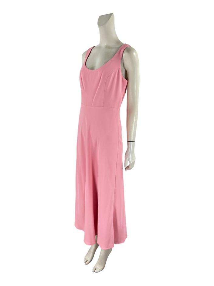 Vestido Carol Bassi Longo Rosa - HII2093 Original | Etiqueta Única