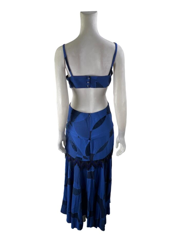 Vestido Farm Longo Azul - LDL128 Original | Etiqueta Única