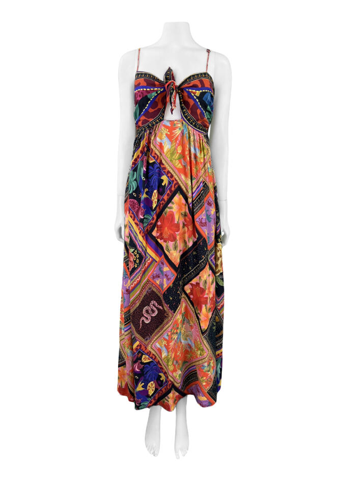 Vestido Farm Tecido Estampado - ZTH11 Original | Etiqueta Única