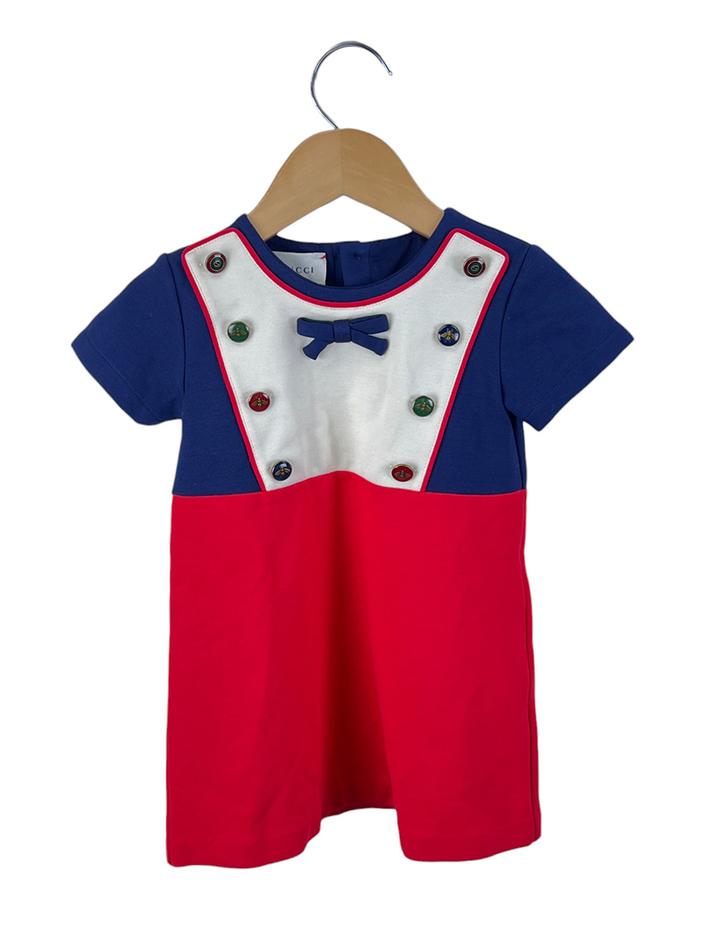 Vestido Gucci Tecido Tricolor - BKP133 Original | Etiqueta Única