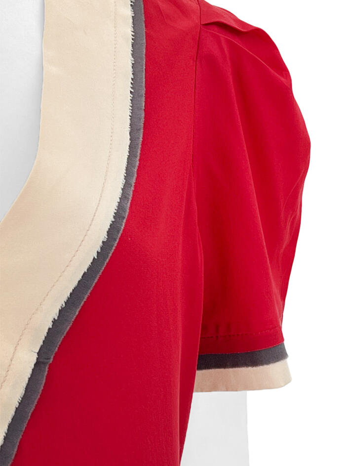 Vestido Isabella Giobbi Seda Vermelho - EAM66 Original | Etiqueta Única