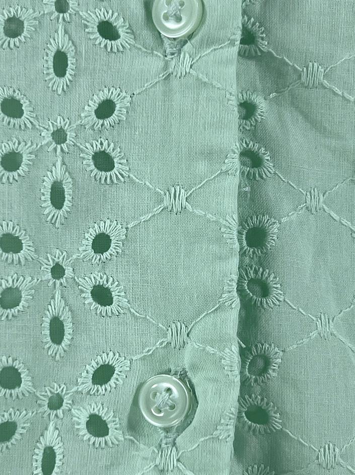 Vestido Janie and Jack Tecido Verde - ABSL153 Original | Etiqueta Única