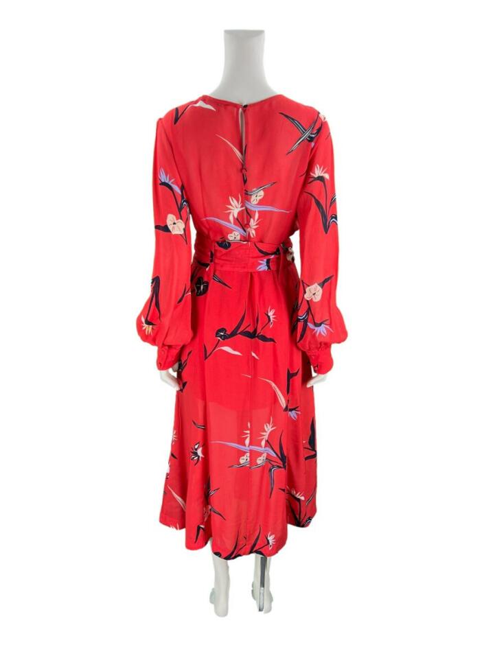 Vestido Maria Filó Estampa Vermelho - LPC5 Original | Etiqueta Única