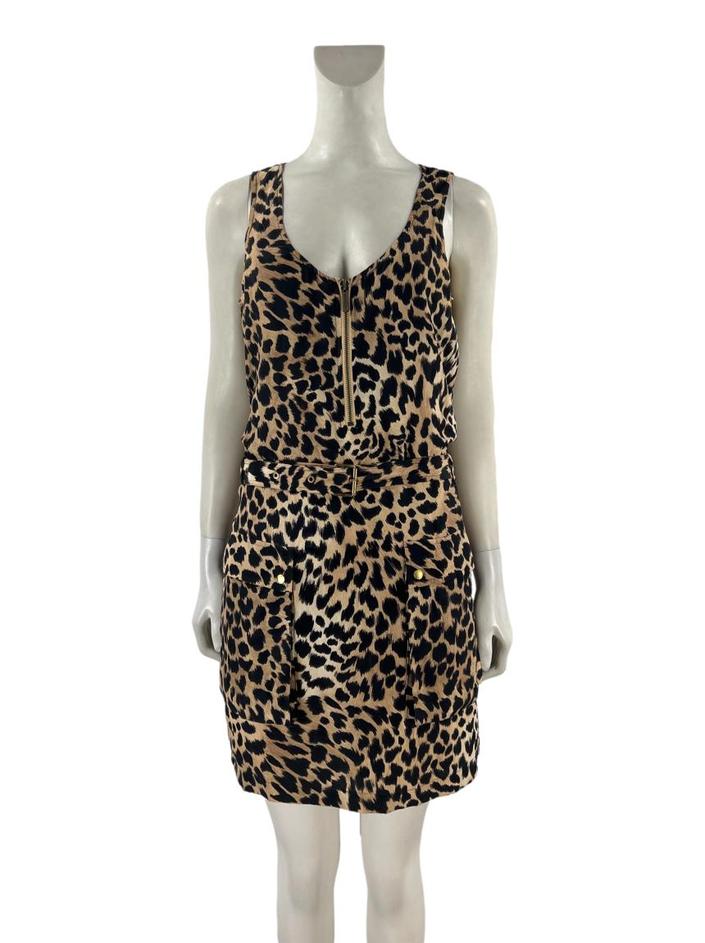 Vestido Michael Michael Kors Seda Animal Print - ADVC72 Original ...