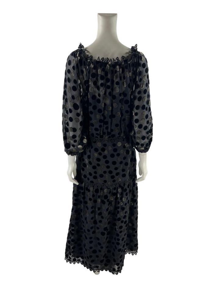 Vestido Mixed Poá Preto - HWP327 Original | Etiqueta Única