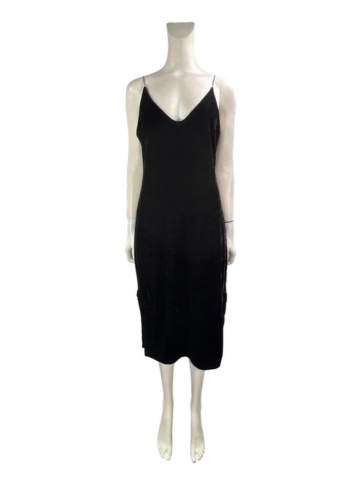 Vestido Twenty Four Seven Midi Veludo Preto - CZSJ197 Original ...