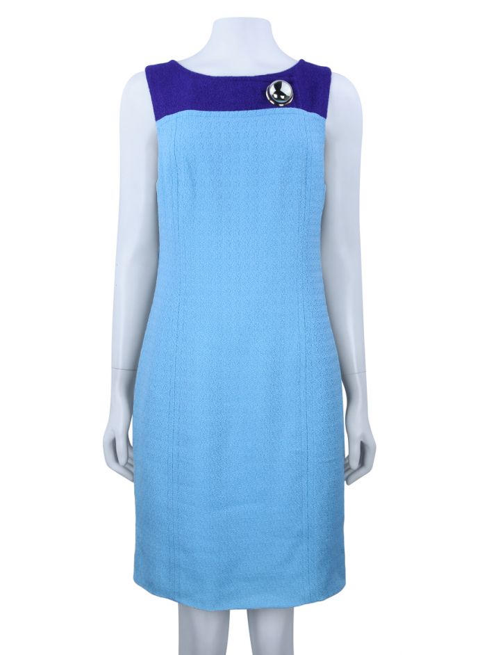 Vestido Versace Textura Bicolor - LBL1 Original | Etiqueta Única