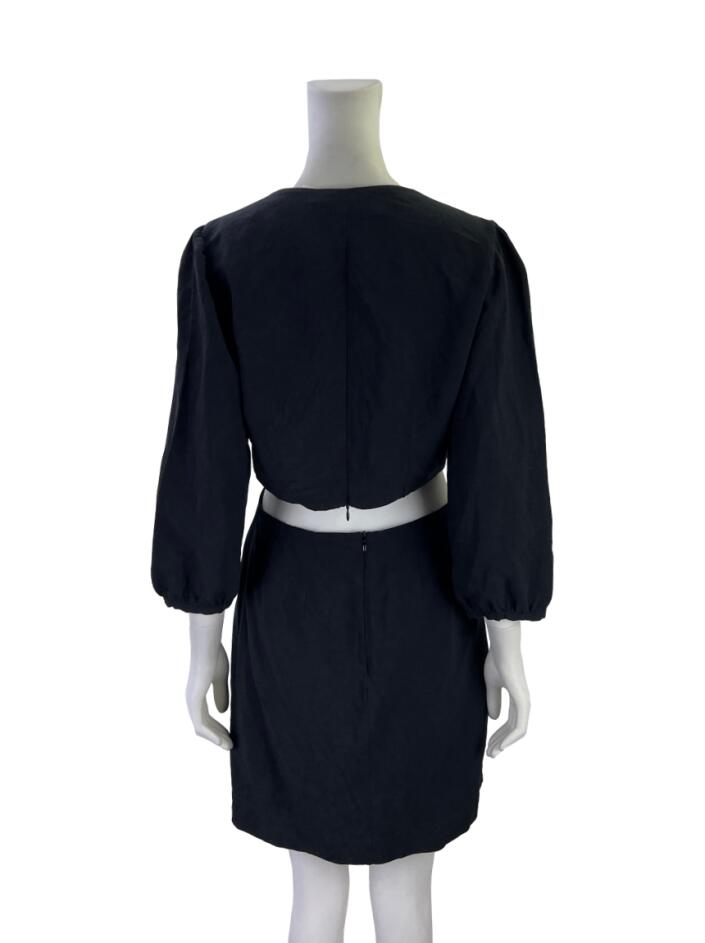 Vestido Vix Paula Hermanny Tecido Preto - FYS216 Original | Etiqueta Única