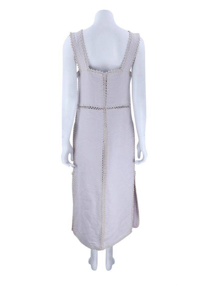 Vestido Wai Wai Betina De Luca Linho Lavanda - CBN72 Original ...