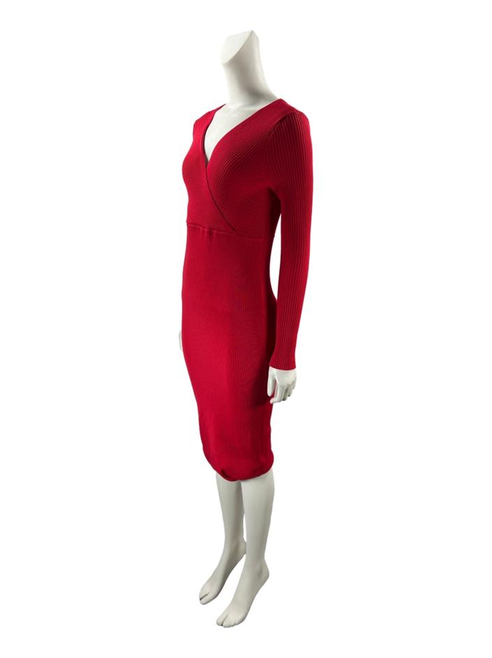 Vestido Zara Tecido Vermelho - CSM267 Original | Etiqueta Única