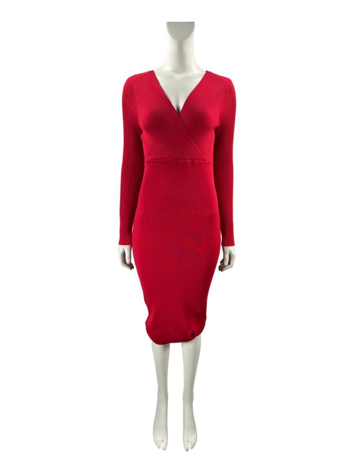 Vestido Zara Tecido Vermelho - CSM267 Original | Etiqueta Única