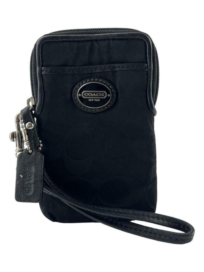 Wristlet Coach Logo Preta - BHUK3 Original | Etiqueta Única