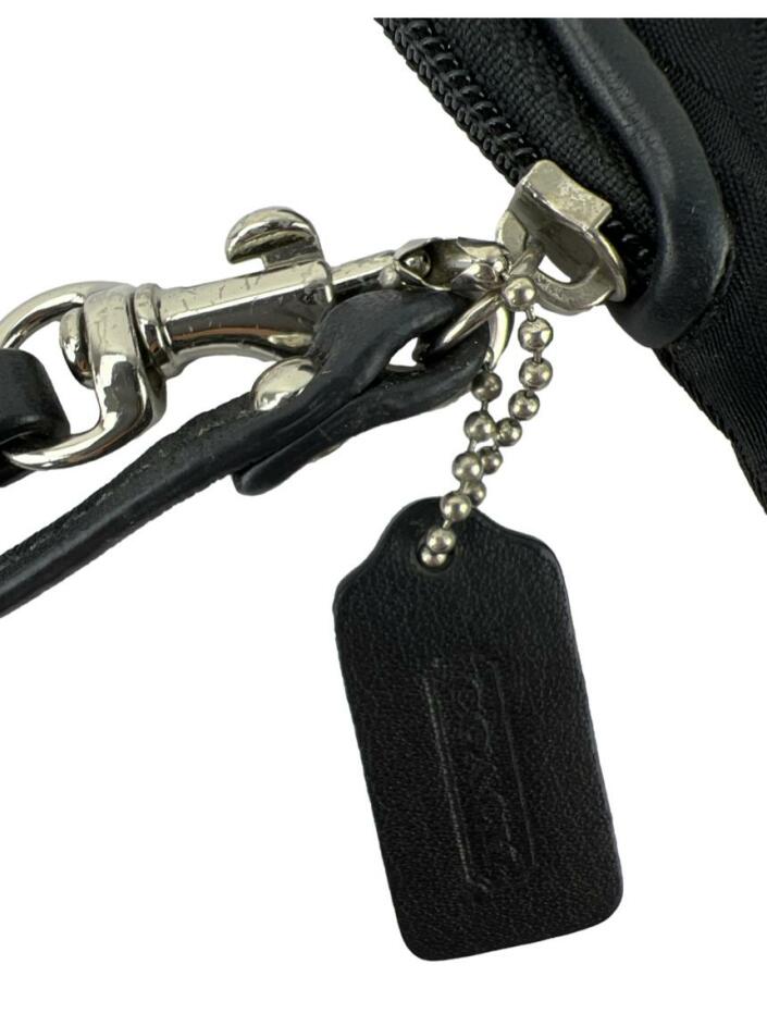 Wristlet Coach Logo Preta - BHUK3 Original | Etiqueta Única