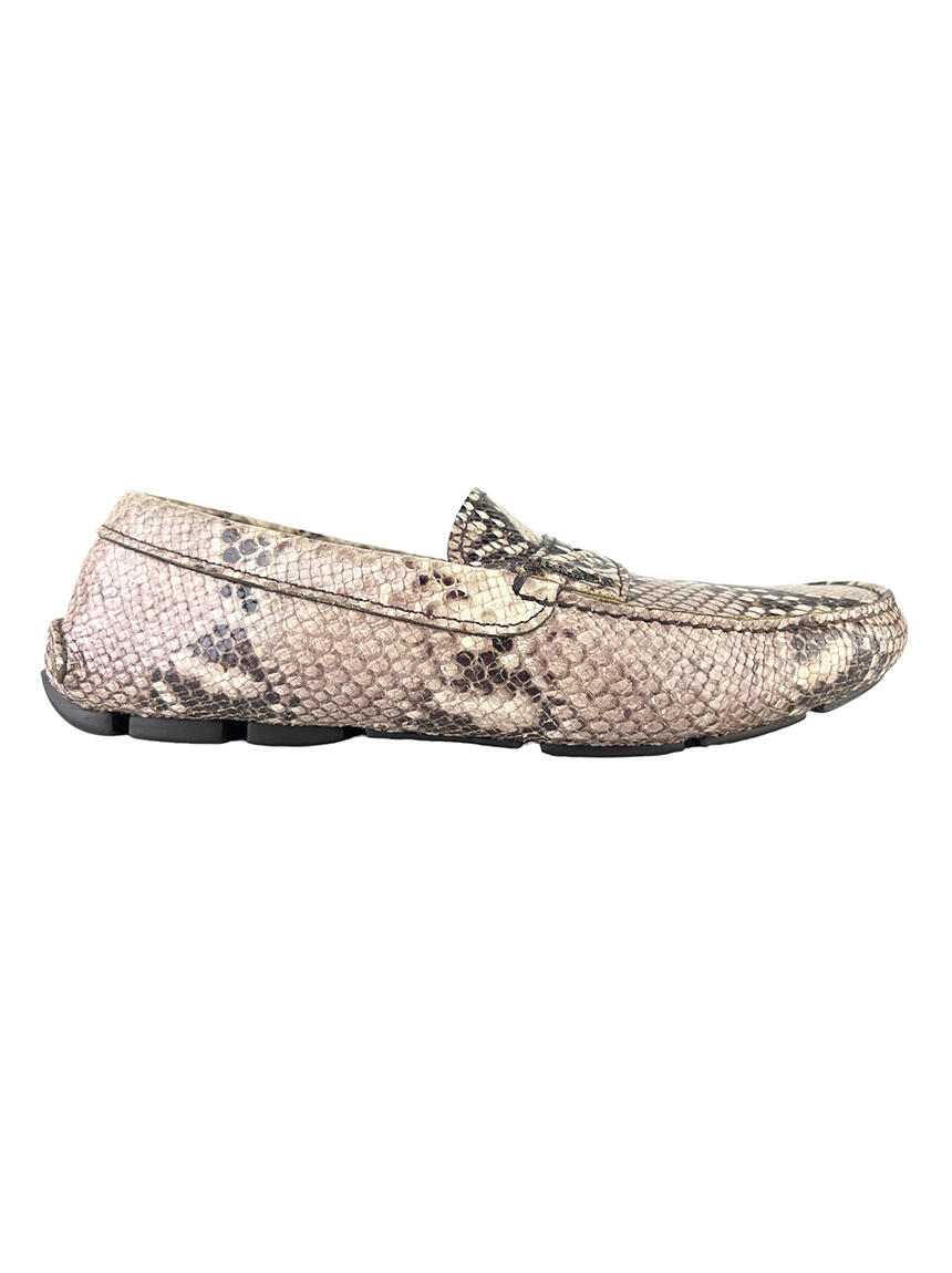Loafer Prada Python Marrom - BCH7214 Original | Etiqueta Única