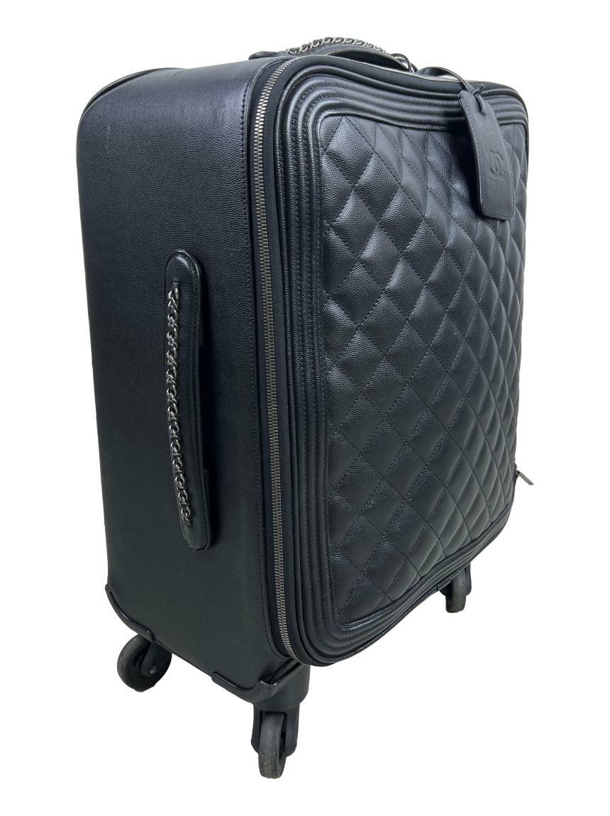 Mala Chanel Caviar Quilted Coco Case Trolley Preta - BHTX1 Original ...