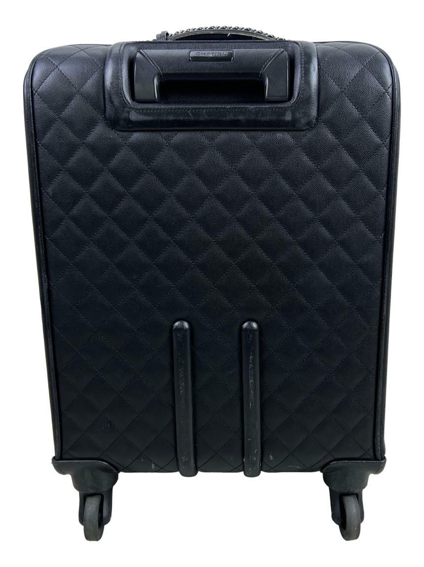 Mala Chanel Caviar Quilted Coco Case Trolley Preta - BHTX1 Original ...