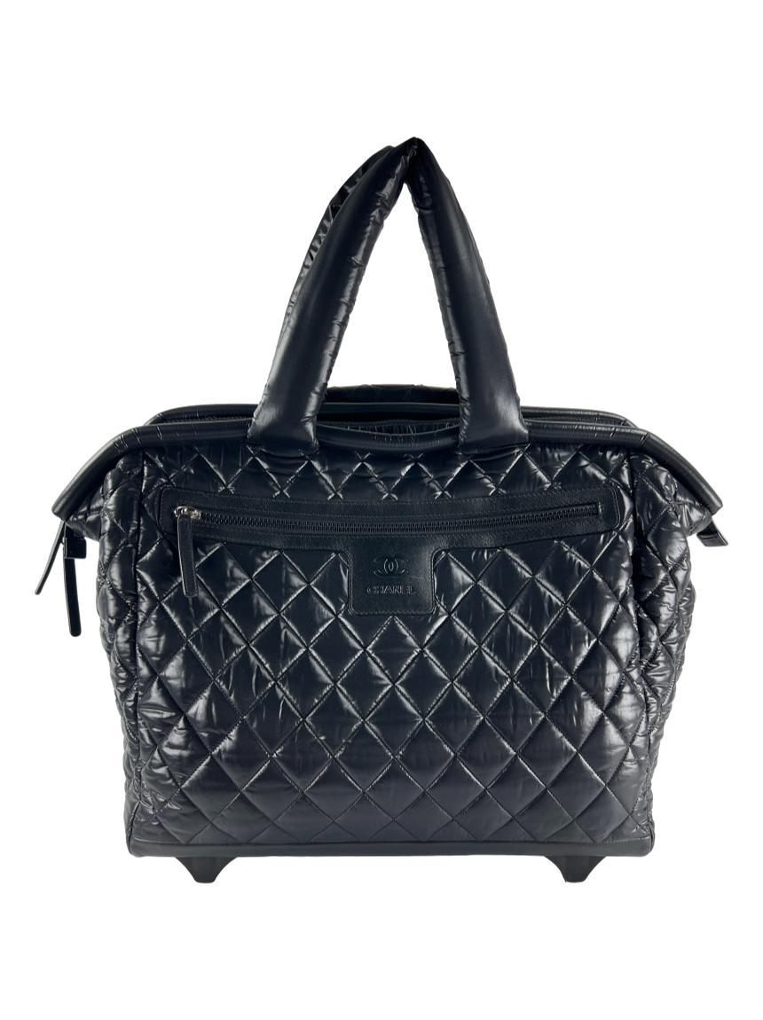 Mala Chanel Coco Cocoon Trolley Rolling Preto - CBIB21 Original ...