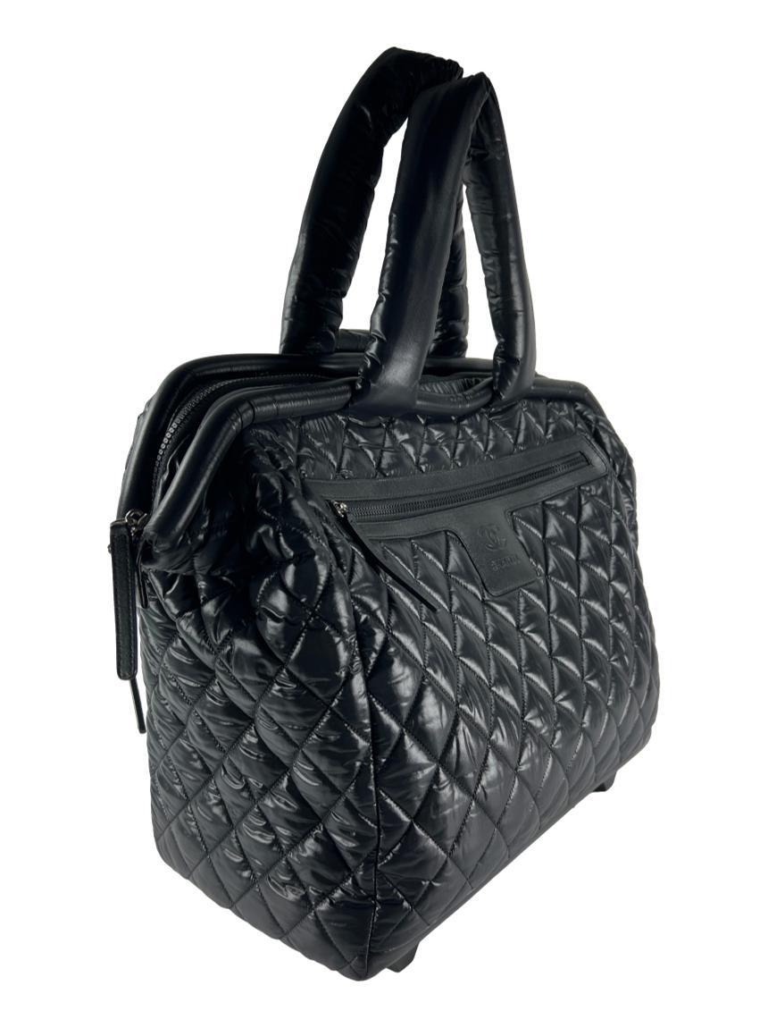 Mala Chanel Coco Cocoon Trolley Rolling Preto - CBIB21 Original ...