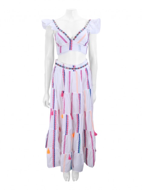 Conjunto Tissé + Babi Goulart Branco Bordado Original - RHJ101 ...