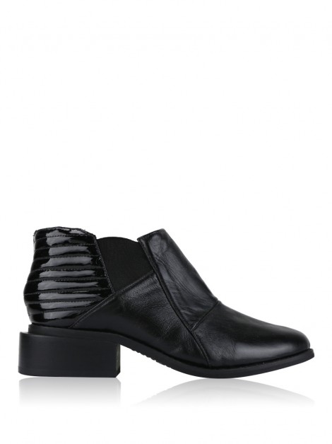 Bota Nuu Shoes Couro Preto Original - HKT512 | Etiqueta Única