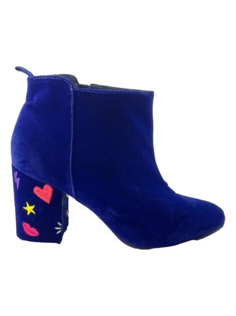 Bota Blue Bird Veludo Azul Royal - ABFE37 Original | Etiqueta Única