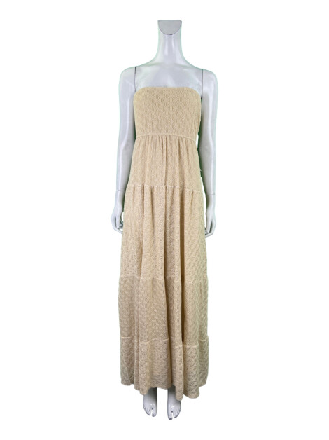 Vestido Carol Bassi Longo Bege - EWC882 Original | Etiqueta Única