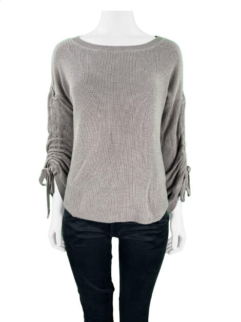 Blusa Express Tricot Franzido Marrom Original - PFI180 | Etiqueta Única