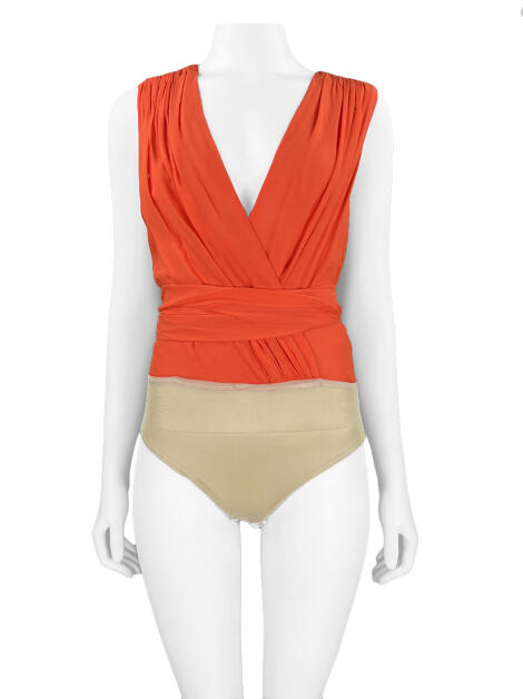 Body Animale Tecido Amarração Laranja Original - AFCU50 | Etiqueta Única