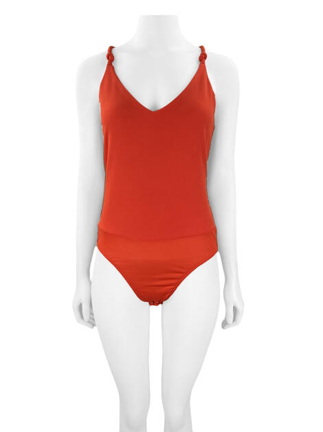 Body Lucidez Tecido Laranja Original - TDA285 | Etiqueta Única