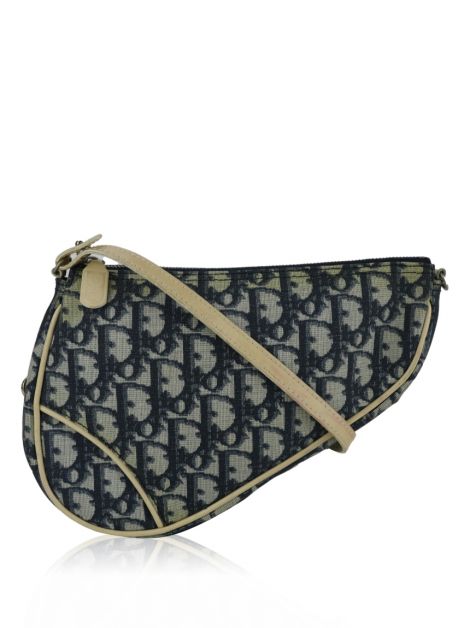 Bolsa Christian Dior Monogram Mini Saddle Pochette Bicolor Original - UMT4 | Etiqueta Única